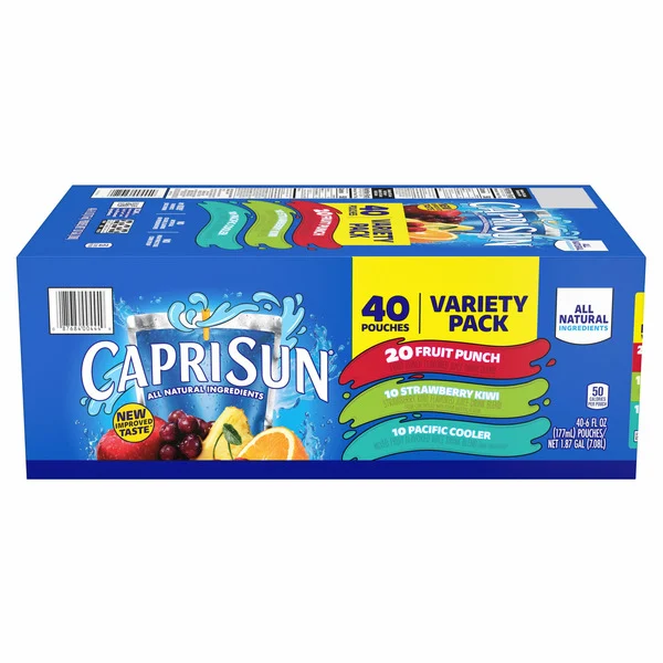 Capri Sun, Fruit Flavored Juice Drink Blend, Variety Pack, 6 fl oz, 40 ...